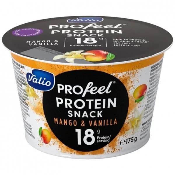 Queso quark de mango y vainilla con proteínas sin azúcar añadido Valio ...
