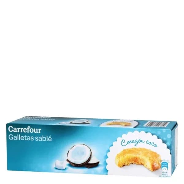 Galletas sablés sabor coco Carrefour Classic 100 g. en Carrefour ...