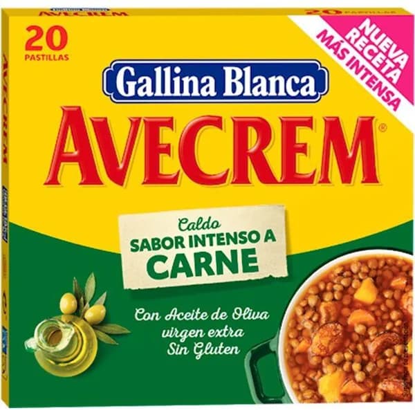 Caldo de carne AVECREM, caja 20 pastillas en Caprabo - Precio ...