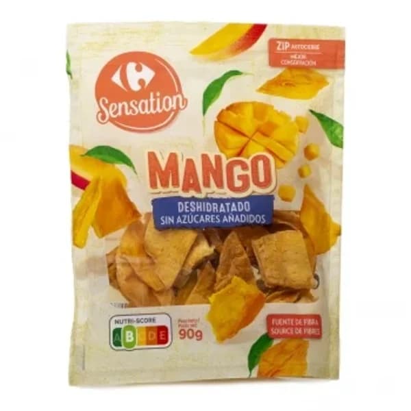 Mango deshidratado Sensation Carrefour sin azúcar añadido doy pack 90 g ...